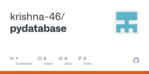 Github Krishna 46pydatabase