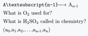 How to write subscript x₂ in LaTeX