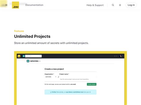 Unlimited Projects Dotenv