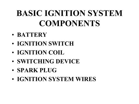 1 Ignition System Unit1 Pdfpdf Ppt