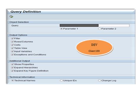 Compare Bex Queries In Different Client System Sap Community