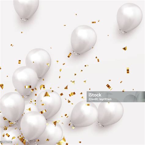 헬륨 풍선 축제 배경입니다 생일 포스터 배너 해피 기념일을 축하합니다 풍선에 대한 스톡 벡터 아트 및 기타 이미지 풍선 열기구 배경 주제 Istock