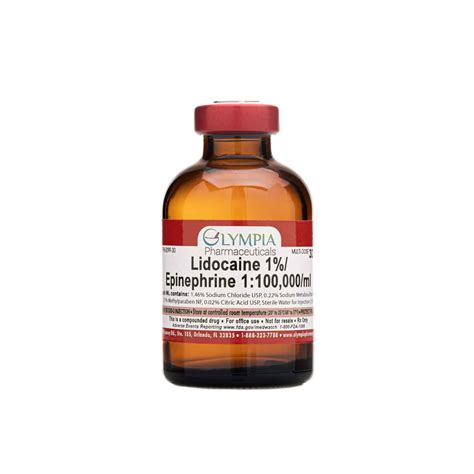 Lidocaine Hcl 1 With Epinephrine Injection