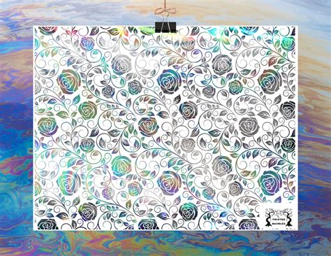 Foil Waterslide Rose Scroll Pattern Patterns Wraps Etsy