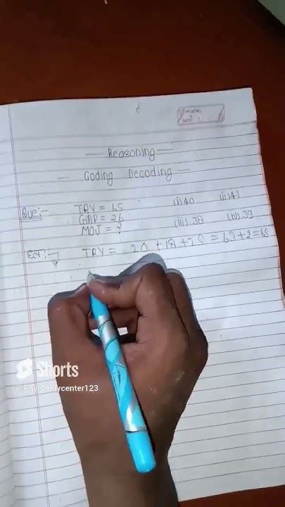 Coding Decoding Reasoning In Hindi Coding Decoding Shortcuts Shorts Youtube