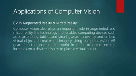 Computer Vision Ppt PPTX Artificial Intelligence Technology Computing