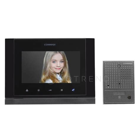 Commax 7 Inch Expandable Console Vid Intercom Kit With Pinhole Gate St Iotrend