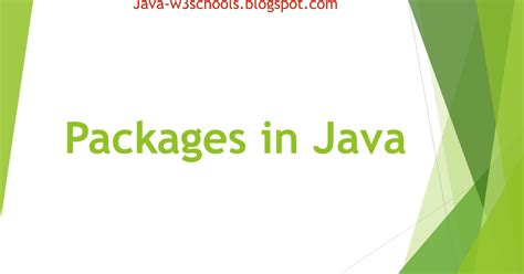 Packages In Java Syntax Types And Examples