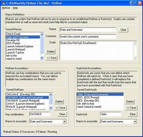 Hotkee Macro Utility Assign Simple Scripts To Hotkeys Or Keywords