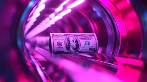 Digital Dollar Vortex Premium Ai Generated Image