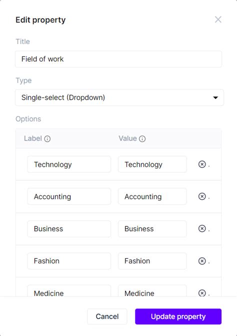 Panel Properties Panelfox Documentation
