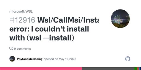 wsl callmsi install regdb e classnotreg error i couldn t install with