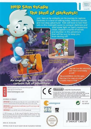 Pajama Sam Dont Fear The Dark For Wii Sales Wiki Release Dates Review Cheats Walkthrough