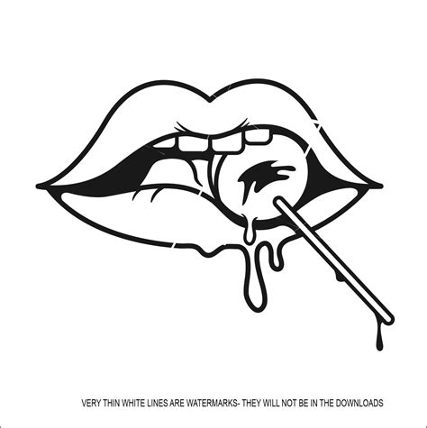 Drooling Sucker Mouth Lips Tongue Licking Sucker Suck Sucking Lollipop