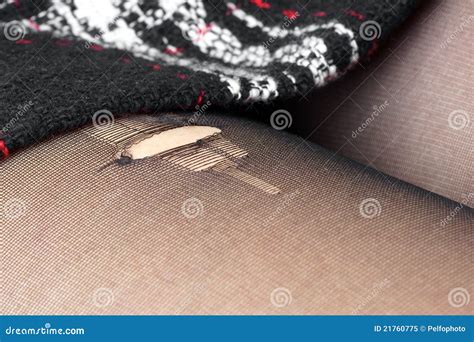 Torn Pantyhose Stock Image Image Of Humans Dressed 21760775