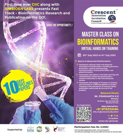 Ciic Simbioenlabs Innovation Education Training Research Genomics Bioinformatics