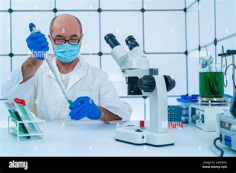 Analysis Of The Result Of A Biochemical Reaction In The Laboratory Of