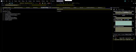 My C Application On Visual Studio Enters Break Mode For Some Reason Even With Exceptions Are