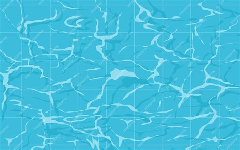 수영장 물 표면의 리플 텍스처 프리미엄 벡터