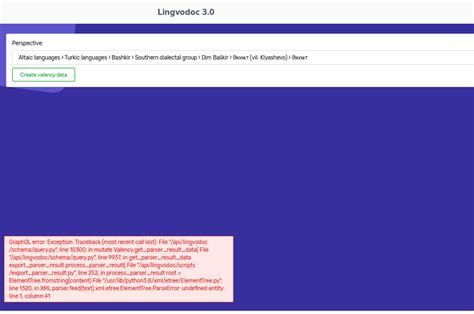 Valency Graphql Error Exception Traceback Most Recent Call Last · Issue 664 · Ispras