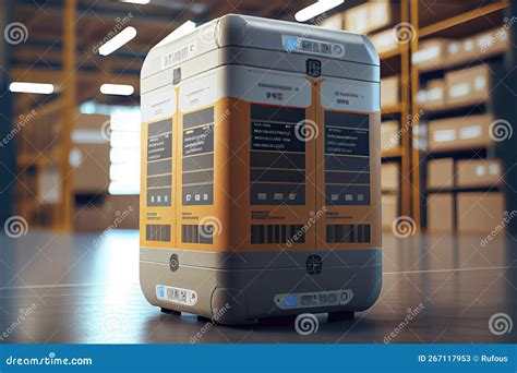 Automated Retail Warehouse With Robots Efficiently Sorting Parcels Automated Robotic Arm In