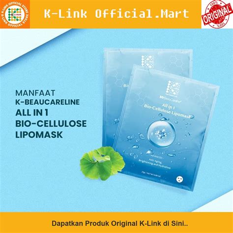 Jual Masker Wajah K Beaucareline All In 1 Bio Cellulose Lipomask Isi