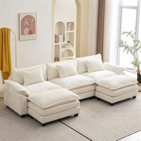 Vuyuyu Sectional Sofa Comfy Cloud Couch For Living Room