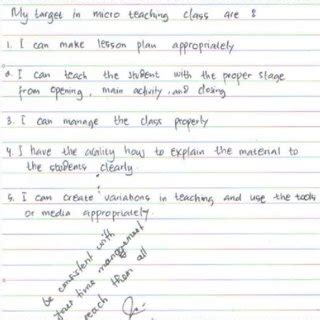 Sample Of Learning Target Download Scientific Diagram