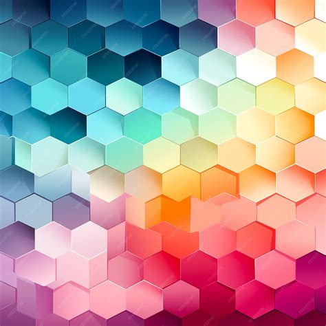 Premium Photo Vector Abstract Hexagonal Tile Mosaic Background Design Generated By Ai