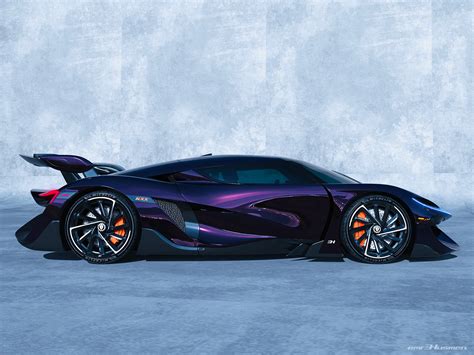 Koenigsegg Kxx Rendering Imagines The Ultimate Hp Hybrid Hypercar Carscoops