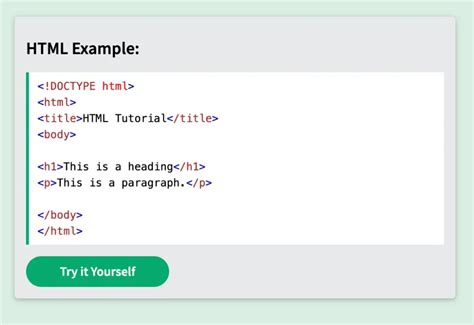 Html Examples All Things Programming