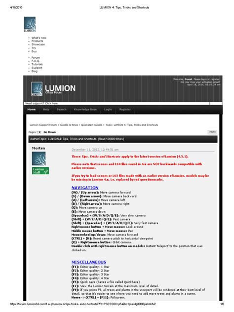 Lumion 4 Tips Tricks And Shortcuts Pdf Rendering Computer Graphics Texture Mapping