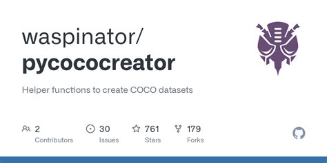 Github Waspinator Pycococreator Helper Functions To Create Coco Datasets
