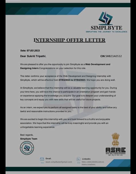 Sukriti Tripathi On Linkedin Simplebyte Intern Webdevelopment