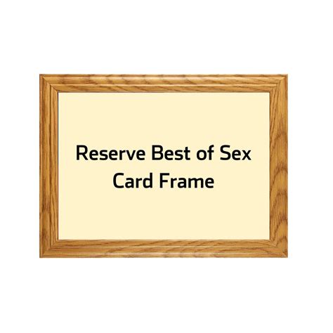 Reserve Best Of Sex Frames Birdbrook Rosettes Ltd