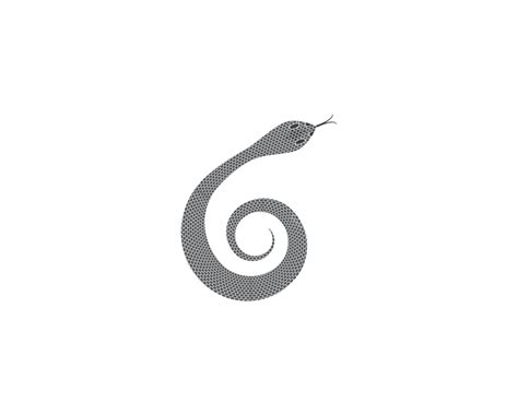 Snake Symbol Illustration Isolated Symbol Animal Vector Isolated