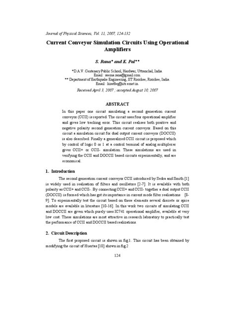 Current Conveyers Pdf