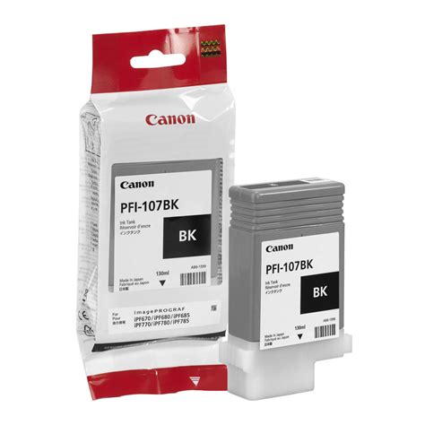 Картридж PFI-107BK черный для принтера Canon оригинальный, цена ...