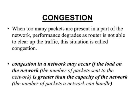 Congestion Control Data Communicationpdf Computer Networking Computing