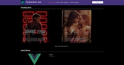 TheMovieDB Single Page Application Example With VueJS