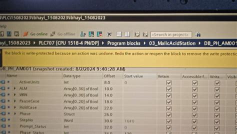 TIA Portal Block Protection R PLC
