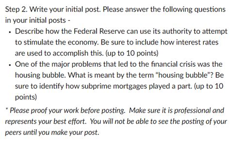 Solved Step 2 Write Your Initial Post Please Answer The