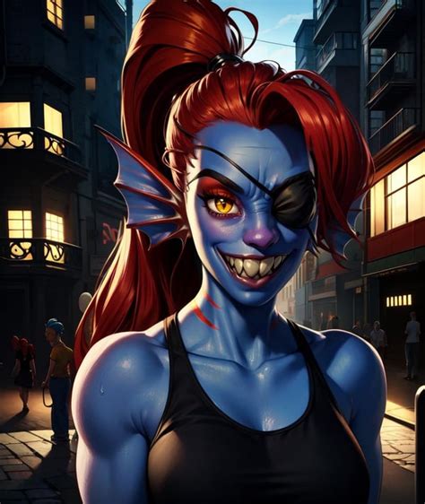 Undyne Undertale Casual V1 Stable Diffusion Model Lora