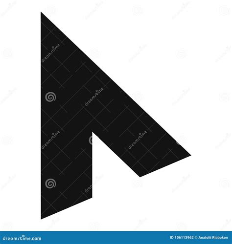 Cursor Modern Element Icon Simple Black Style Stock Vector Illustration Of Clicking