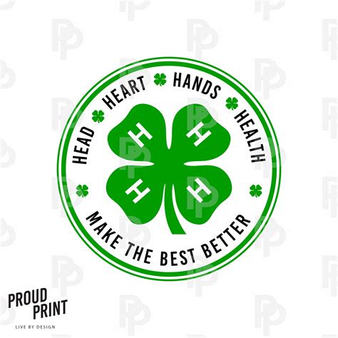 4 H Clover Clip Art