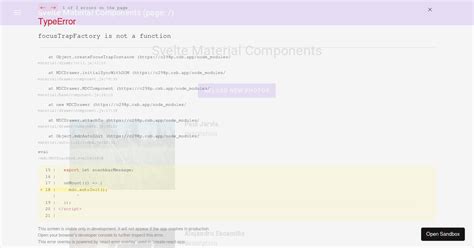 Svelte Material Codesandbox