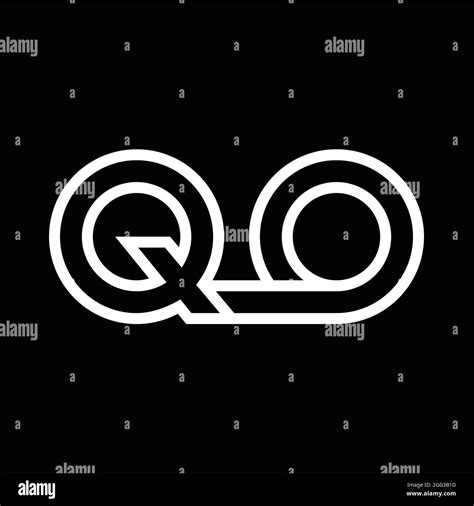 Qo Logo Monogram With Pillar Shape White Background Design Template Stock Vector Image And Art Alamy