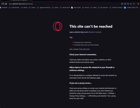 Networking When Connecting To My Server Through My Domain I Get Connection Error However On