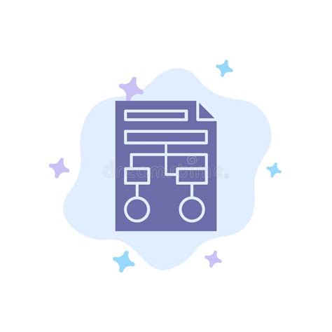 Graph Paper Process Wireframe Document Blue Icon On Abstract Cloud
