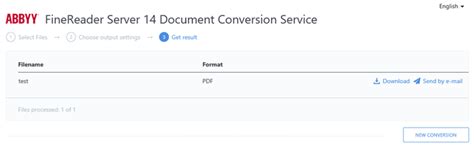 Abbyy Finereader Server 14 Document Conversion Service